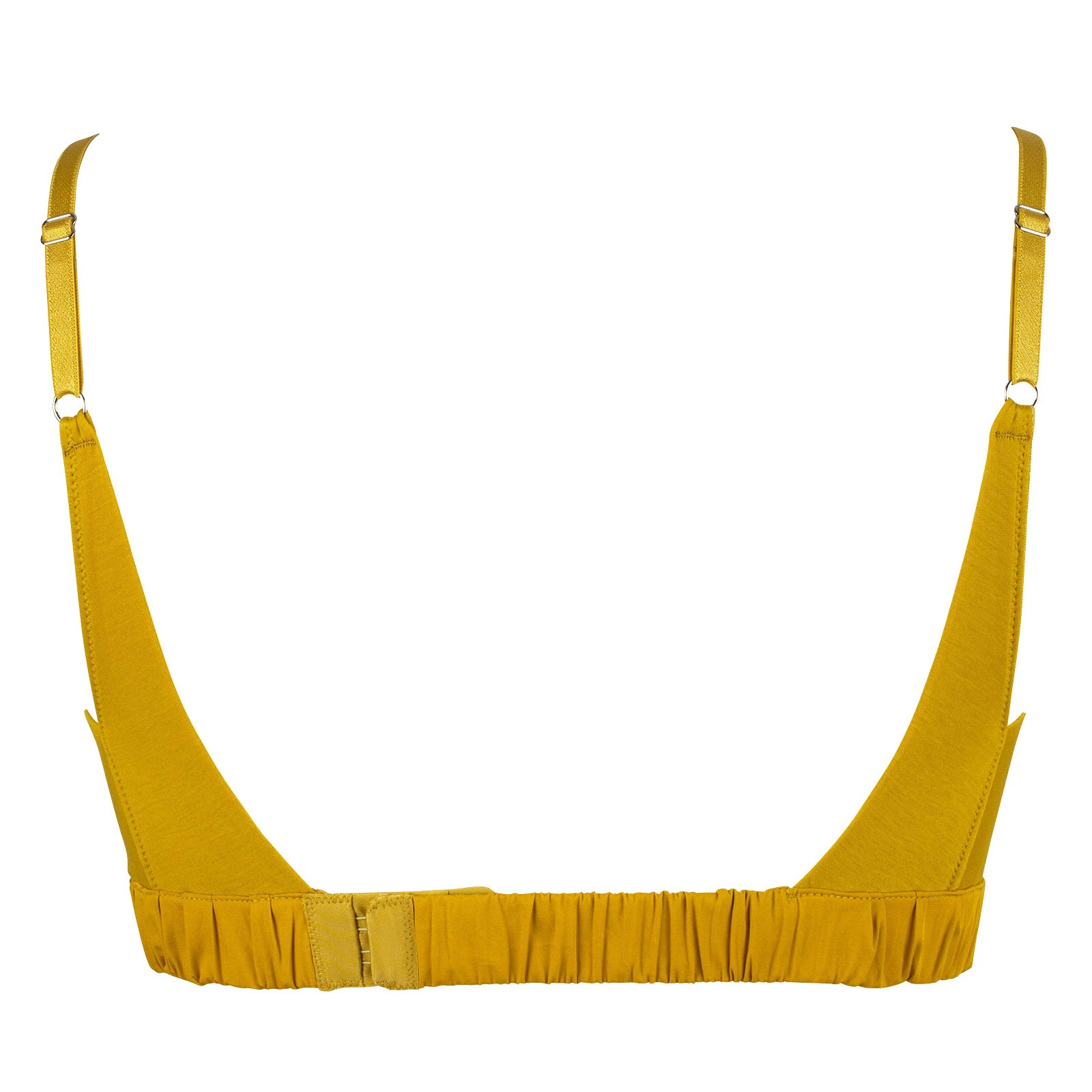 Wireless bra | Oval bra | Organic cotton, yellow | Rossell England ...